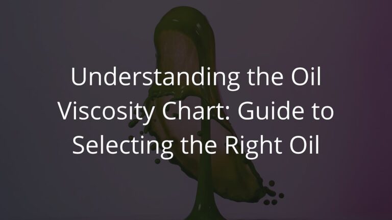 Understanding the Oil Viscosity Chart: Guide to Selecting the Right Oil – Ammar Qazi